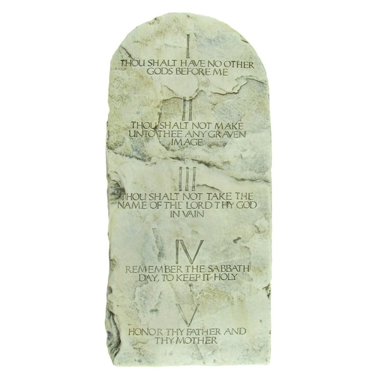 10 Commandments Stone Tablets