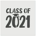 Class of 2021 with Graduation Hat DIY Cookie Wall Craft Stencil - 11.5 ...