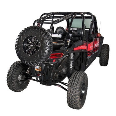 UTV Rear Bumper, Cargo Rack, and Spare Tire Carrier for Polaris RANGER ...