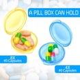 6 packs of small pill organizers, travel pill box portable daily mini ...