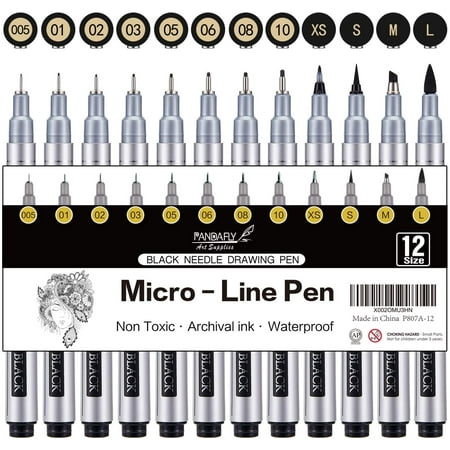 Micro-Pen Fineliner Ink Pens, Precision Multiliner Pens for Artist ...
