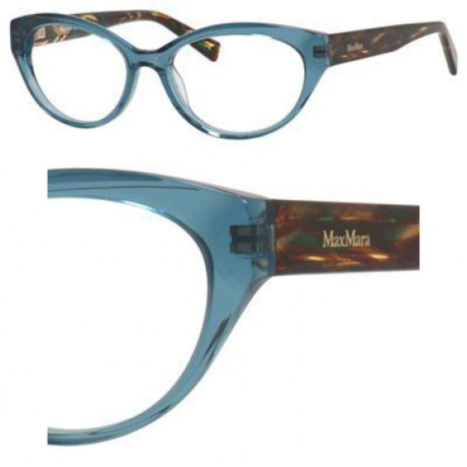 MAX MARA Eyeglasses 1227 0C8D Teal Havana Green 52MM Walmart