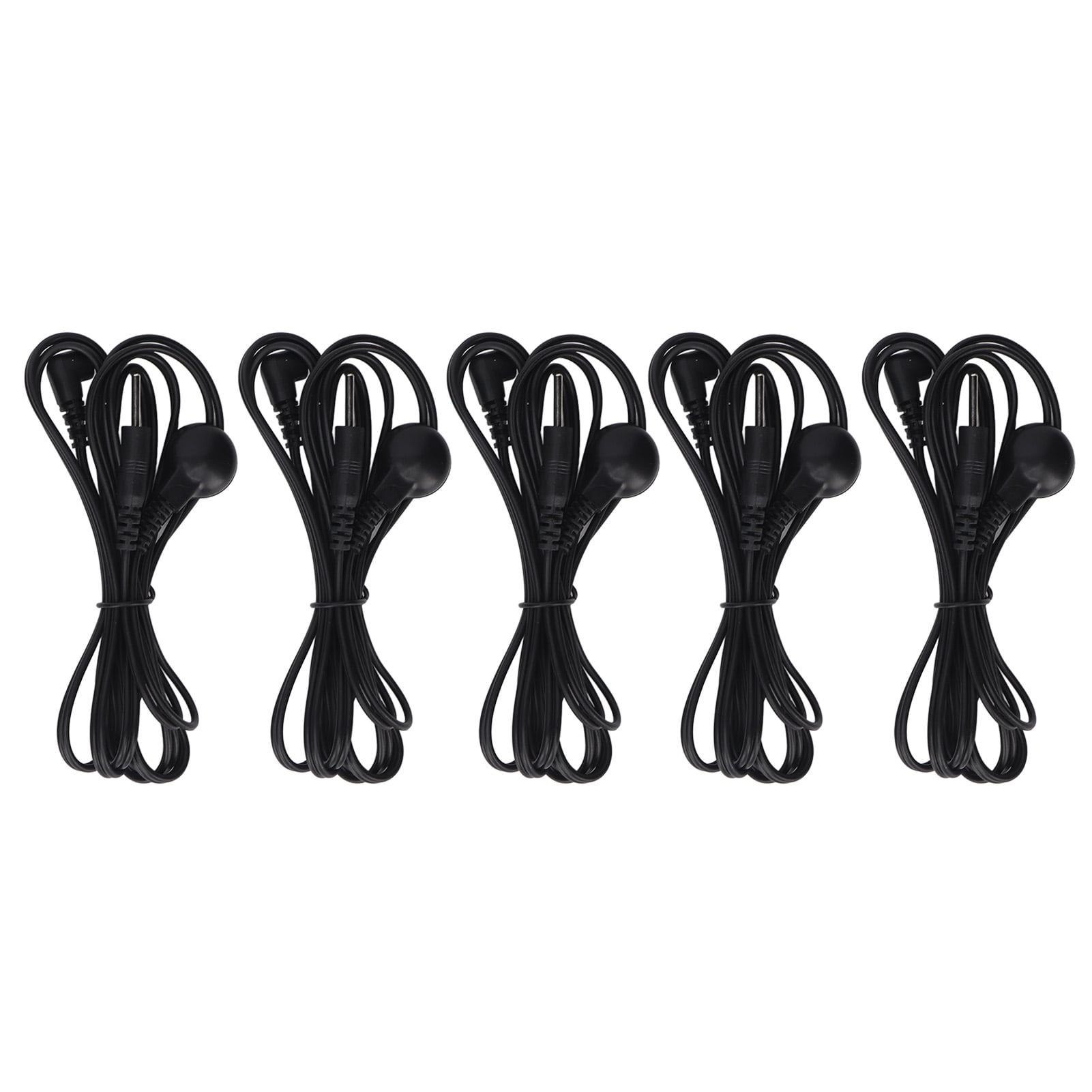Cable conductor del electrodo, 5 piezas Cable del electrodo Cable negro ...