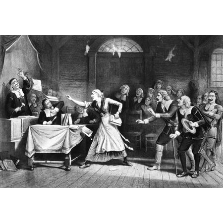 Salem Witch Trial, 1692./Na Witch Trial At Salem, Massachusetts, In ...