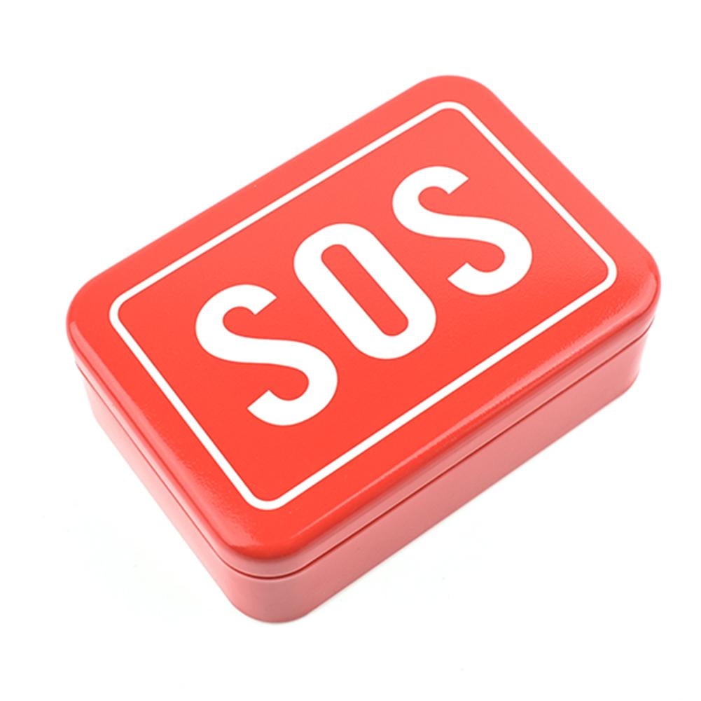 Mini SOS Survival Iron Box Field Survival Storage Kit for Outdoor ...