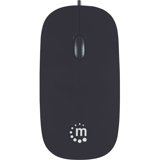 Manhattan Silhouette Optical Mouse USB, Three Buttons with Scroll Wheel, 1000 dpi, Black ...