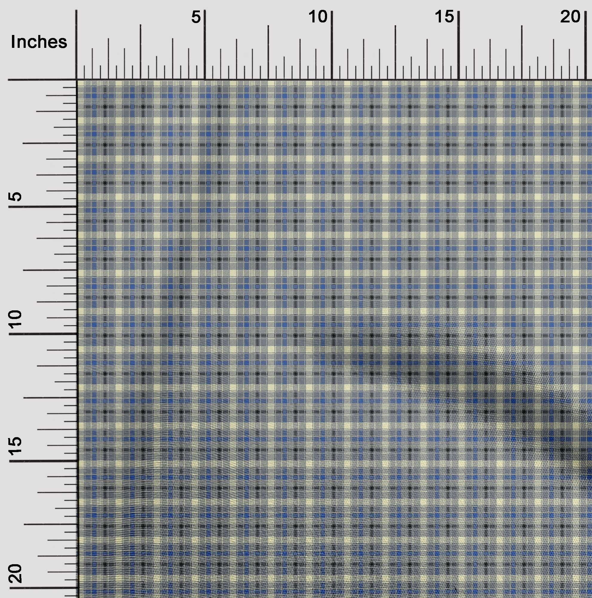 oneOone Cotton Silk Fabric Tartan Check Print Fabric BTY 42 Inch Wide ...
