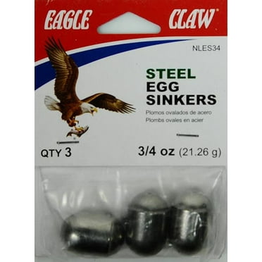 Eagle Claw Fishing, Nldpbc Steel Bass Casting Weight Sinker Assortment - Walmart.com
