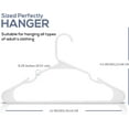 Unbrand - Plastic Hangers 50 Pack - Space Saving Clothes Hanger ...