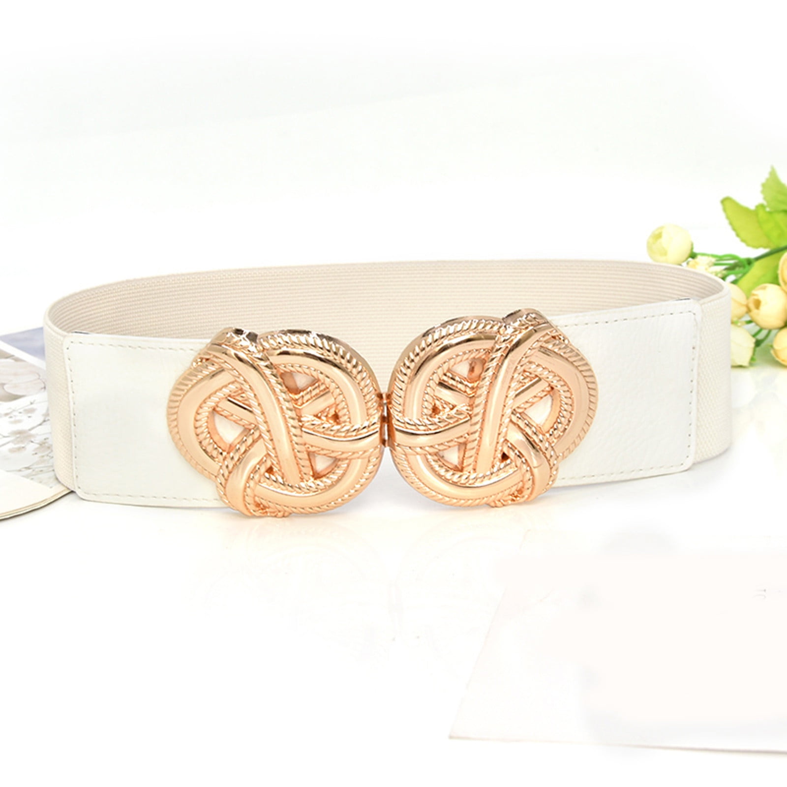 Click here for Seductiva Under $10 Belt White Women Stretchy Belt... prices