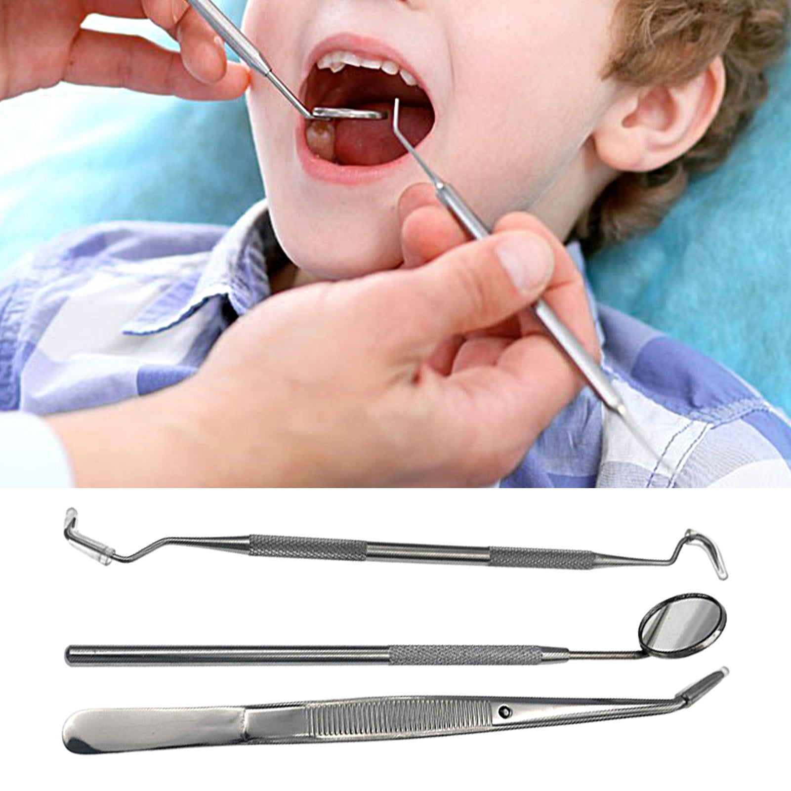 Happy Date Dental Mirror Tartar Scraper Sickle Scraper Dental Lab ...
