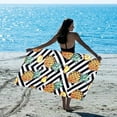Pineapple Microfiber Beach Towel, Oversized, Soft and Thin for Swim ...