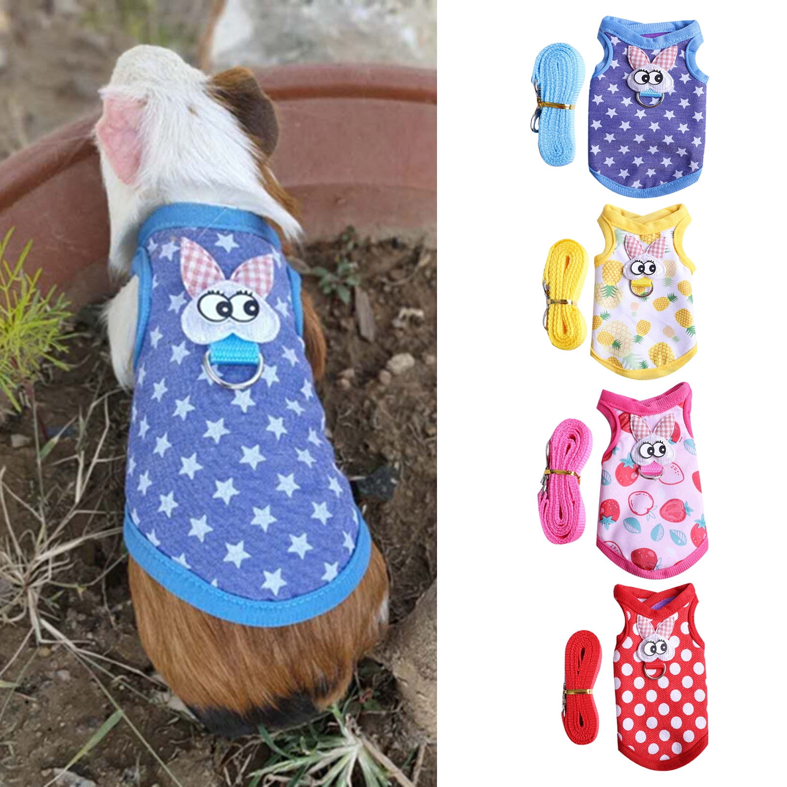 Anvazise 1 Set Pet Clothes Three-dimensional Pattern Durable Hemming ...