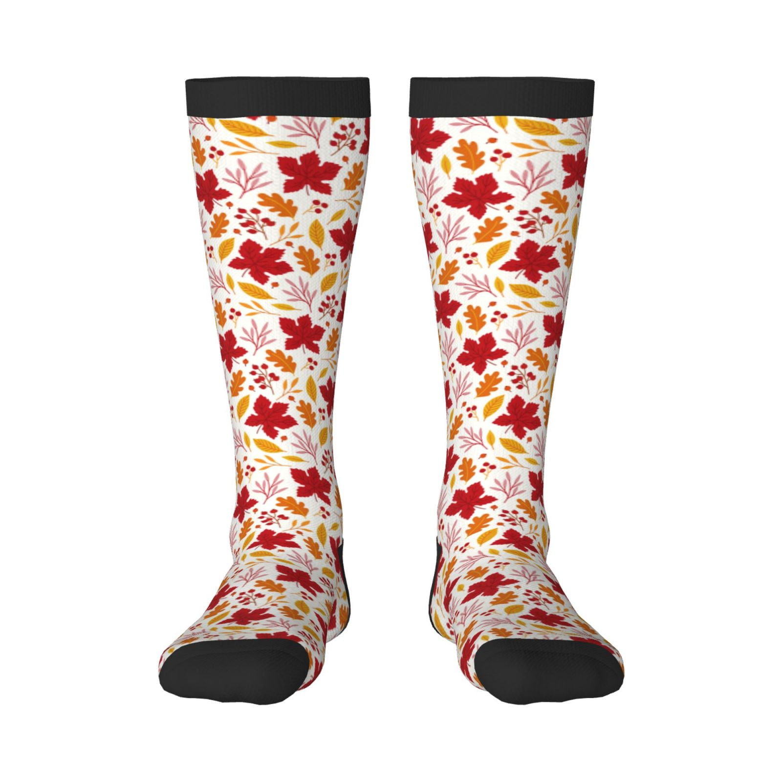 Fotbe fall laef Maple Calcetas Divertidas Estampadas para Hombre y Mujer, Calcetas de Algodón ...