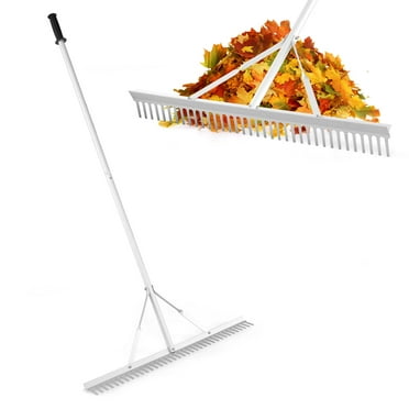 Colwelt 36'' Landscape Rake, Aluminum Yard/Garden Tool with 69 ...