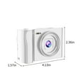 8MP Digital Camera,2.8-Inch High-Definition Screen, 140° Wide-Angle ...