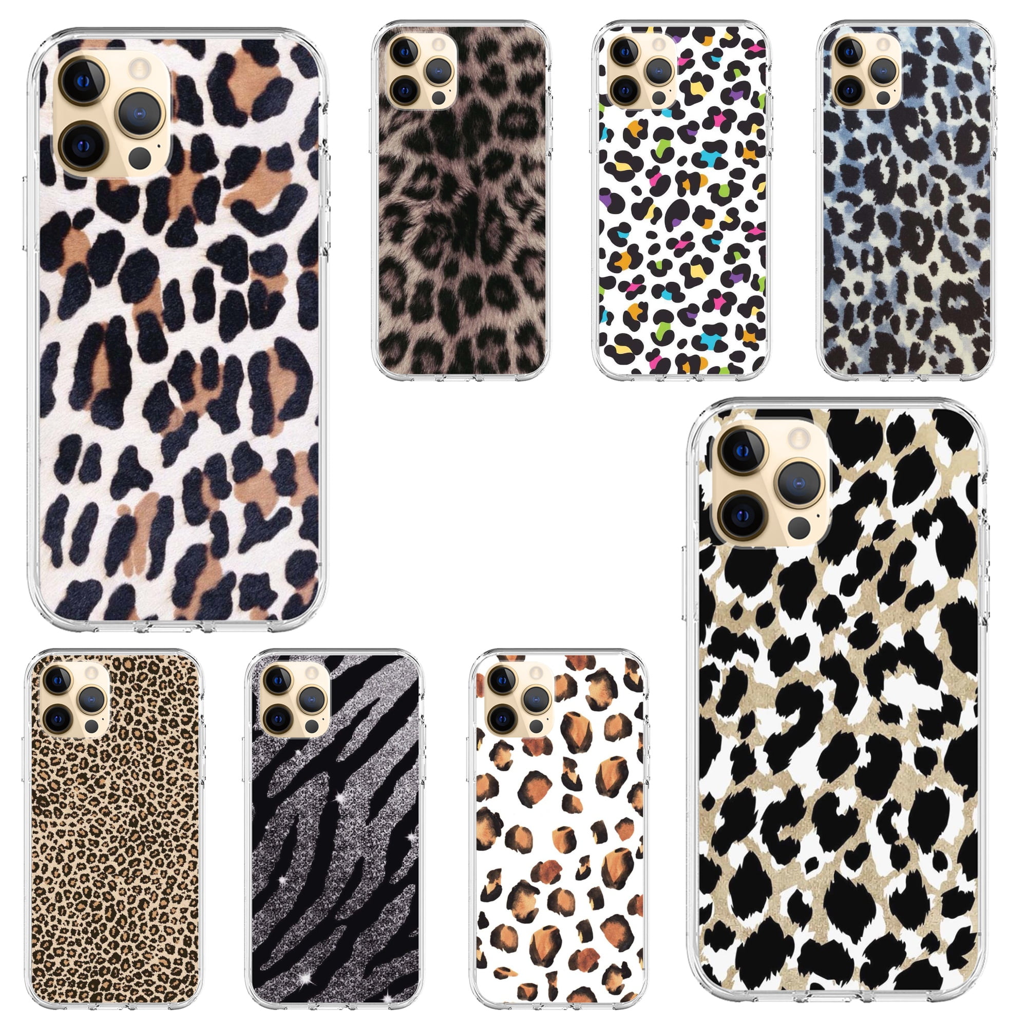 Cool Leopard Print Soft Transparent Phone Case for iPhone 14 14 Plus 14 ...