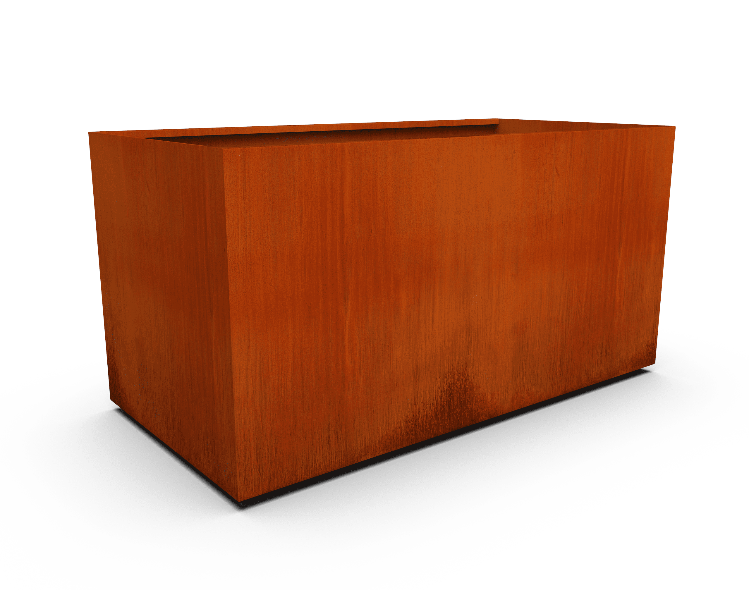 PLANTERCRAFT Corten Steel metal planter box, Rectangular sizes, Modern ...
