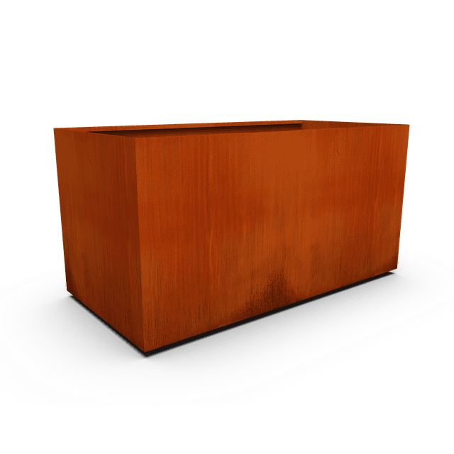PLANTERCRAFT Corten Steel metal planter box, Rectangular sizes, Modern garden steel planters For ...