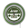 Jeep Grille 2 Retro Neon Analog Wall Clock with Pull Chain - Walmart.com