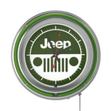 Jeep Grille 2 Retro Neon Analog Wall Clock with Pull Chain - Walmart.com