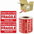 Warning Fragile Tape, 3" X 2" Fragile Handle with Care Warning Stickers ...