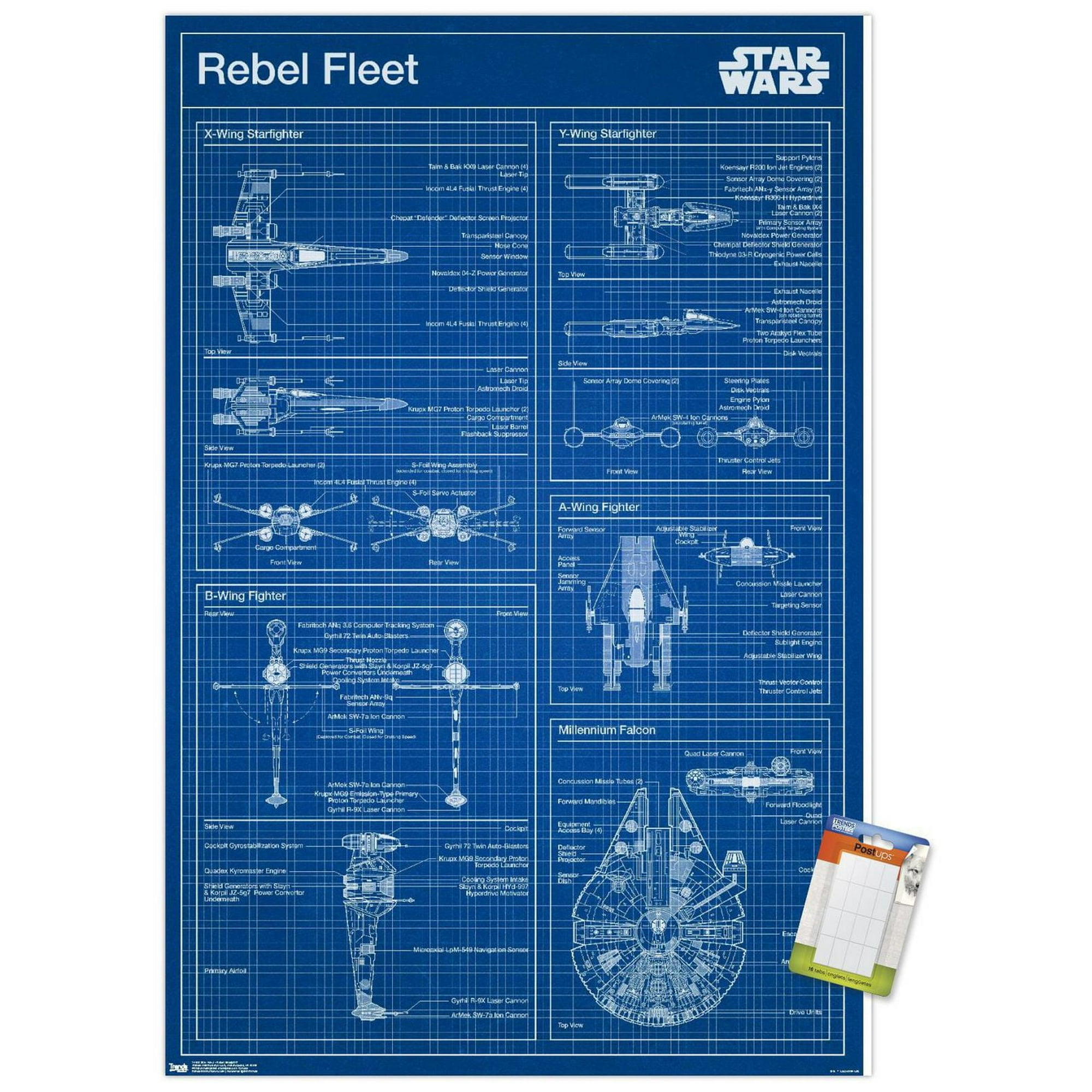 Click here for Trends International Star Wars: Saga - Rebel Bluep... prices