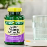 Spring Valley Super Vitamin B-Complex Dietary Supplement Tablets, 250 ...
