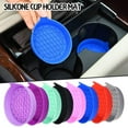 2PCS Sile Cup Holder Mat Drink Cup Mat Bright Colors Sg Durability ...