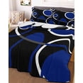 Abstract Geometric Lines Quilts Bedding Set Twin Size Circular Texture ...
