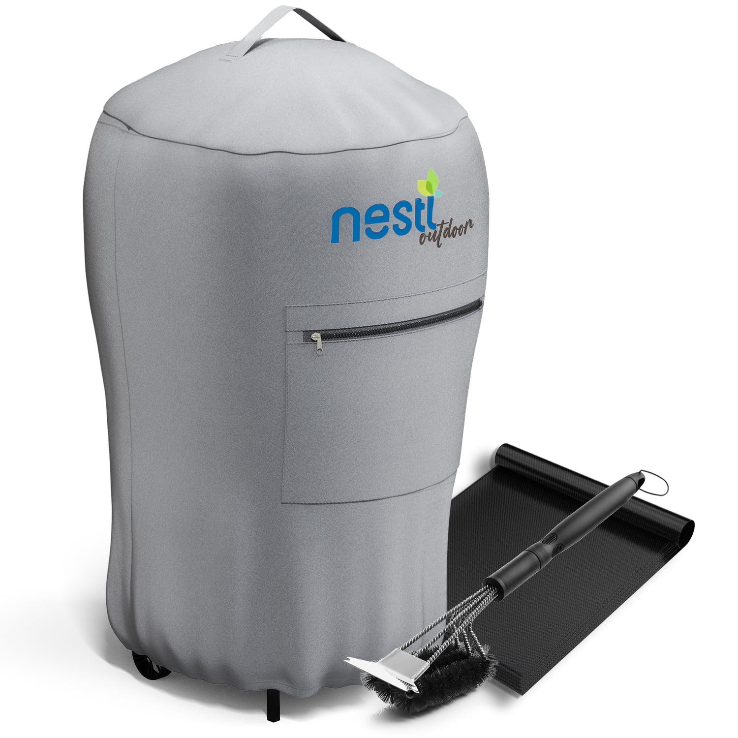 Nestl Grill Cover, Extra Small 22" Gray Premium Heavy Duty Barbecue ...