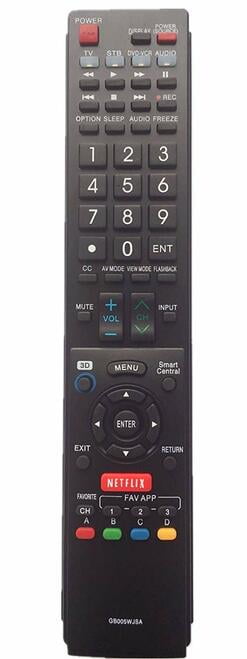 New Sharp Replacement TV Remote GB005WJSA for Sharp AQUOS TV Remote ...