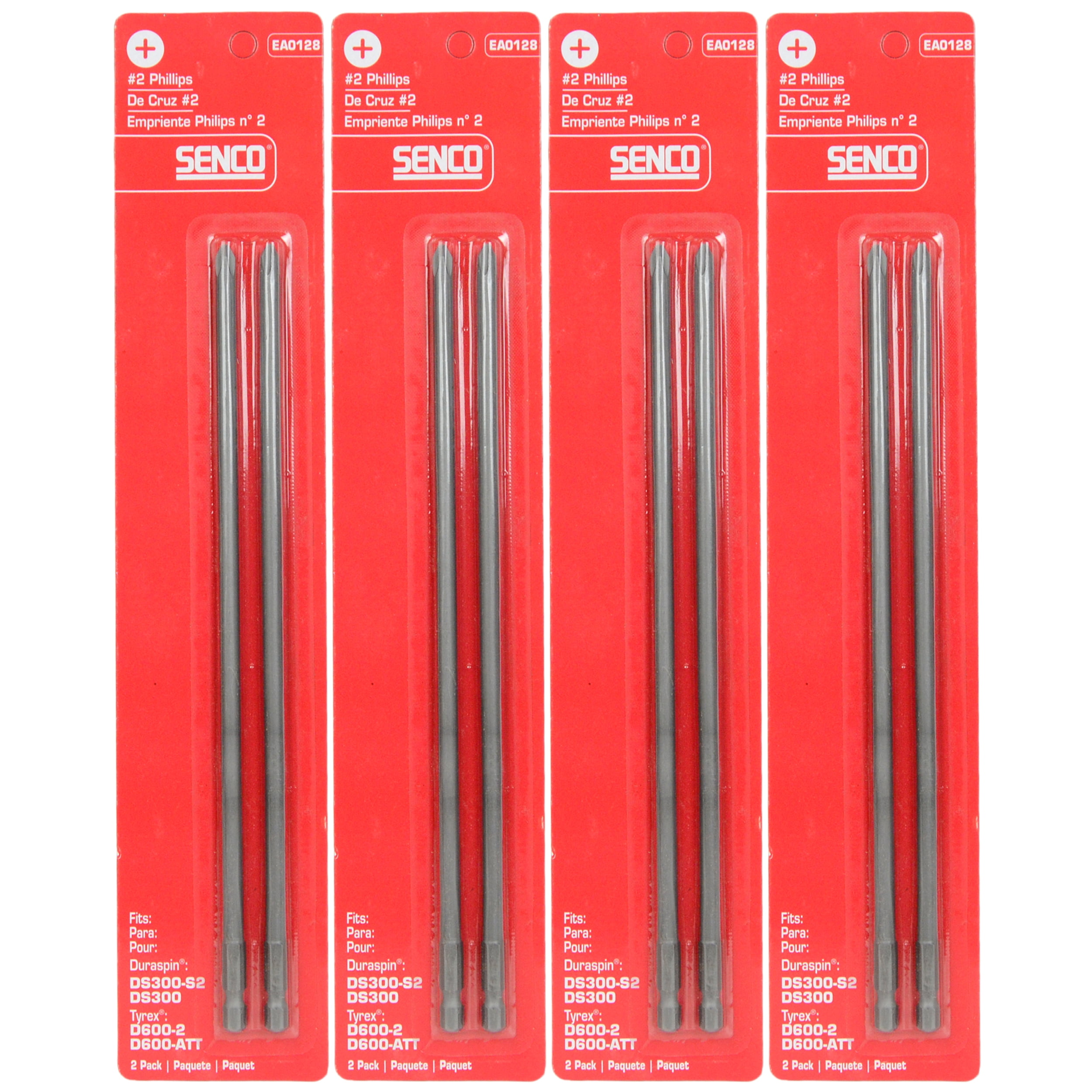 Senco EA0128 #2 Phillips Duraspin Drive Bit Set 2ct (4-Pack) - Walmart.com