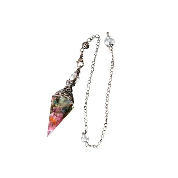 Crystal Pendulum Natural Stone Pendulums Pendant 6 Faceted for Divination Dowsing - Walmart.ca
