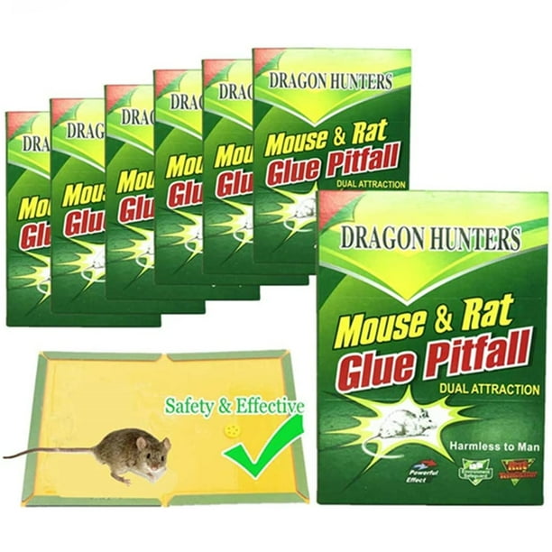 (Pack of 10) Large Size Mouse Glue Trap, Super Sticky Hold Traps for ...