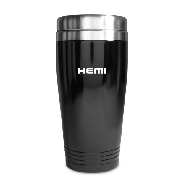 Dodge RAM HEMI Black Stainless Steel Travel Mug Tumbler - Walmart.com ...