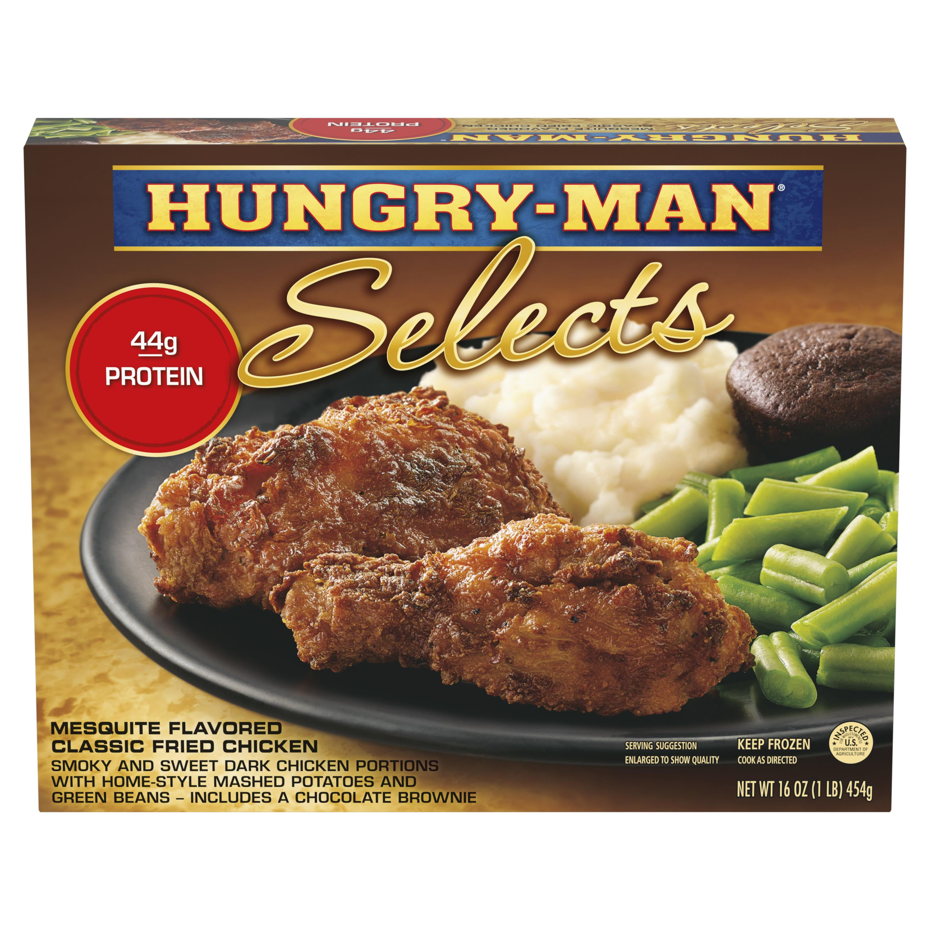 HUNGRY MAN Selects Mesquite Flavored Classic Fried Chicken, 16 oz ...
