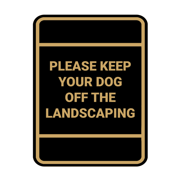 Keep Dog Off Lawn Sign