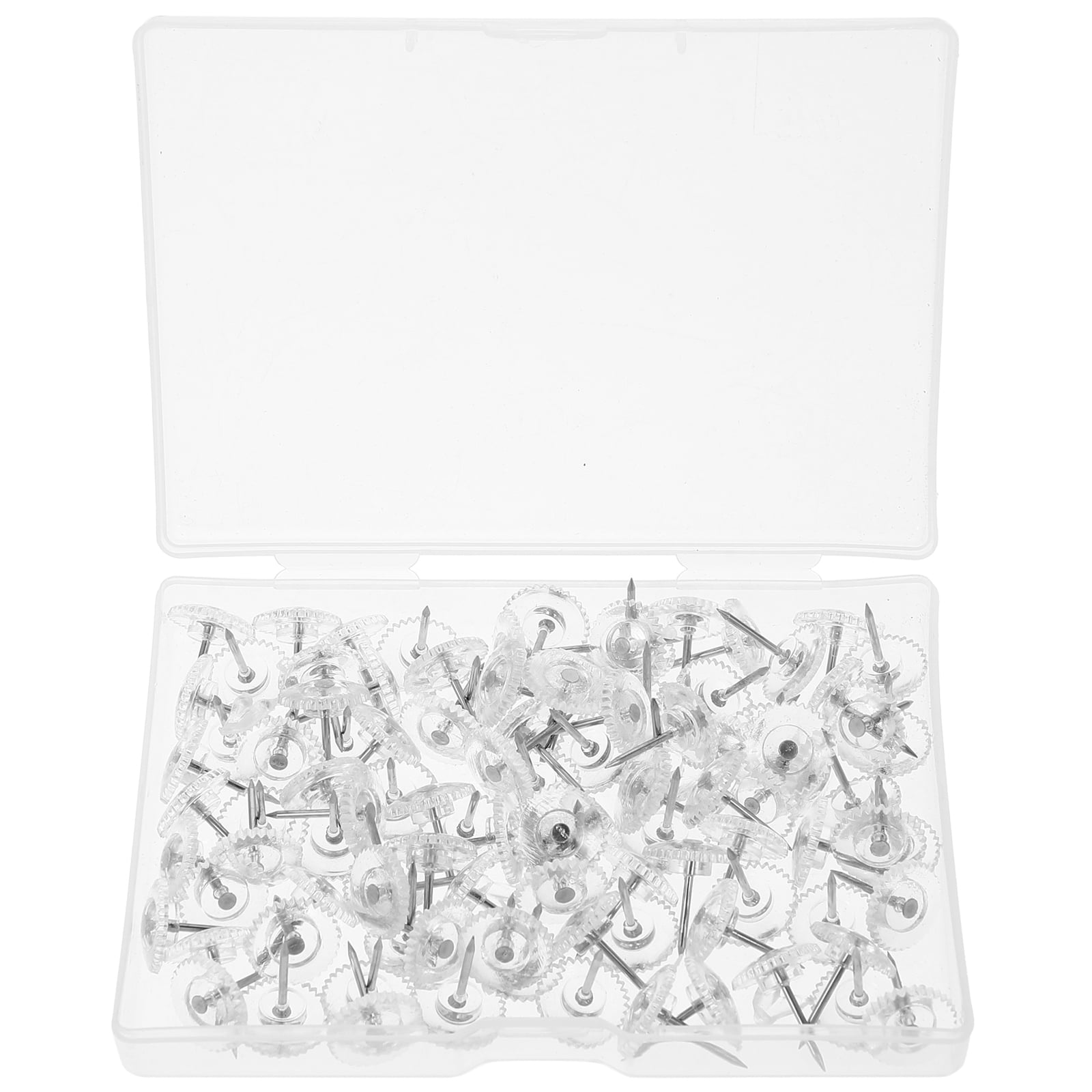Click here for Shisuyan 2 Boxes Push Pins Clear Thumb Tacks Offic... prices