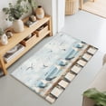 Beach Seagull Area Rugs 2x3ft Nautical Watercolor Ocean Bird Sky Cloud ...