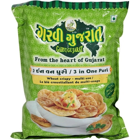 Garvi Gujarat Puri 3 in 1 Wheat Crispy, 908 Gram Pack of 10 | Walmart ...