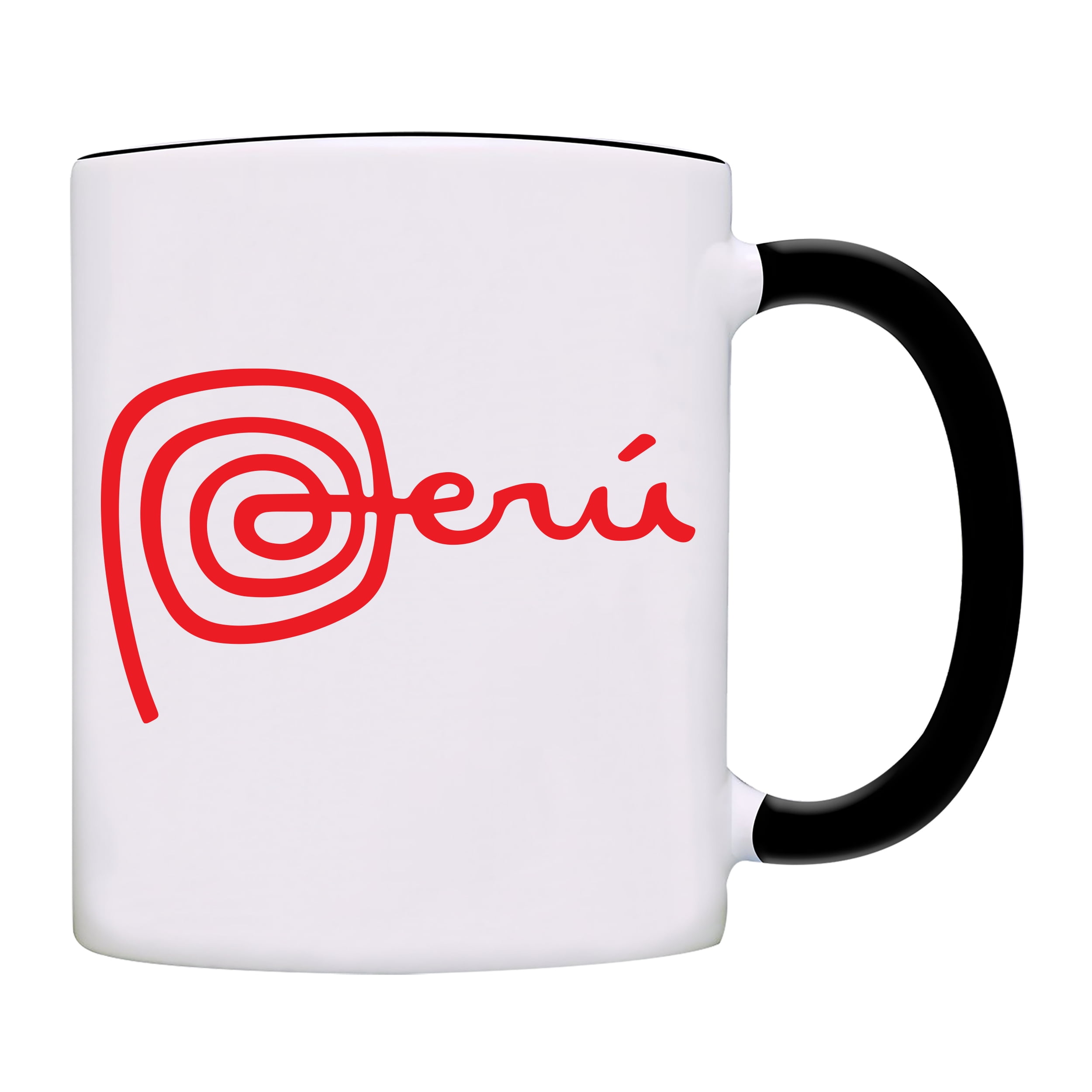 Peru, Peruvian National Symbol Logo Coffee Mug-0173-Black - Walmart.com