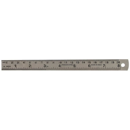 DURATOOL - 8" (200mm) Stainless Steel Ruler with Metric/Imperial ...