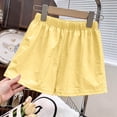 biudgviw Girls Casual Shorts Toddler Kids Comfy Elastic Waist Pull On ...