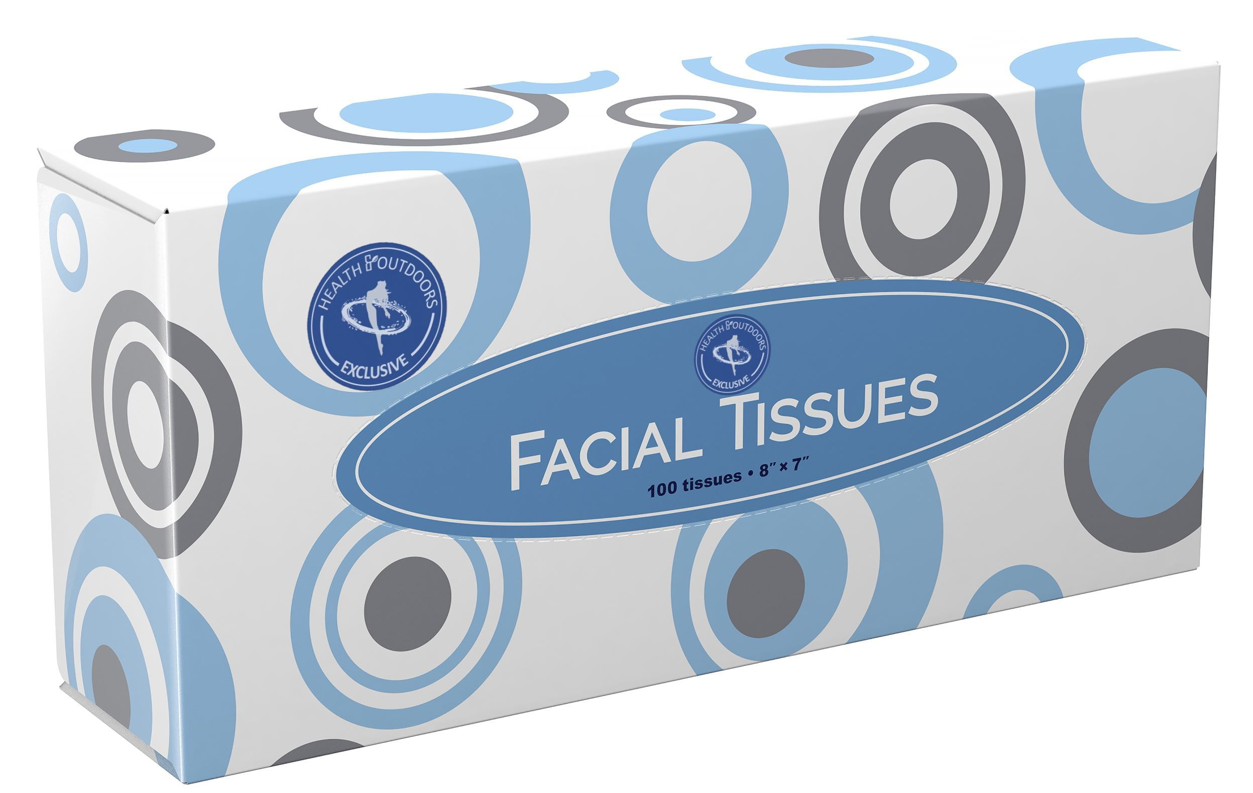 Facial Tissues [Home and Business] 100 Count Box Standard 2-ply Tissue ...