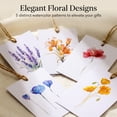 50Pcs 2"×3" Floral Hanging Tags with 10m Hemp Rope, Watercolor Paper ...