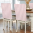 Chair Covers Set of 4 Pink Leafy Vertical Lines Chair Slipcover ...
