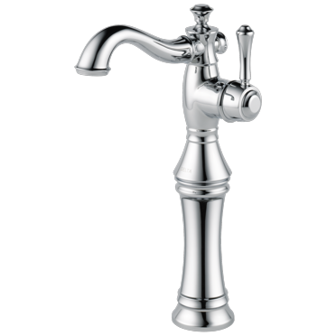 Delta Single Hole Metering Slow-Close Bathroom Faucet in Chrome 87T105 ...