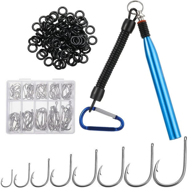 Wacky Rig Tool Tackle Wacky Worm Tool with 500 Pieces Wacky Worms O ...
