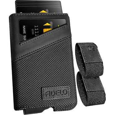 Fidelo Minimalist Wallet for Men - Slim Credit Card Holder RFID Mens ...